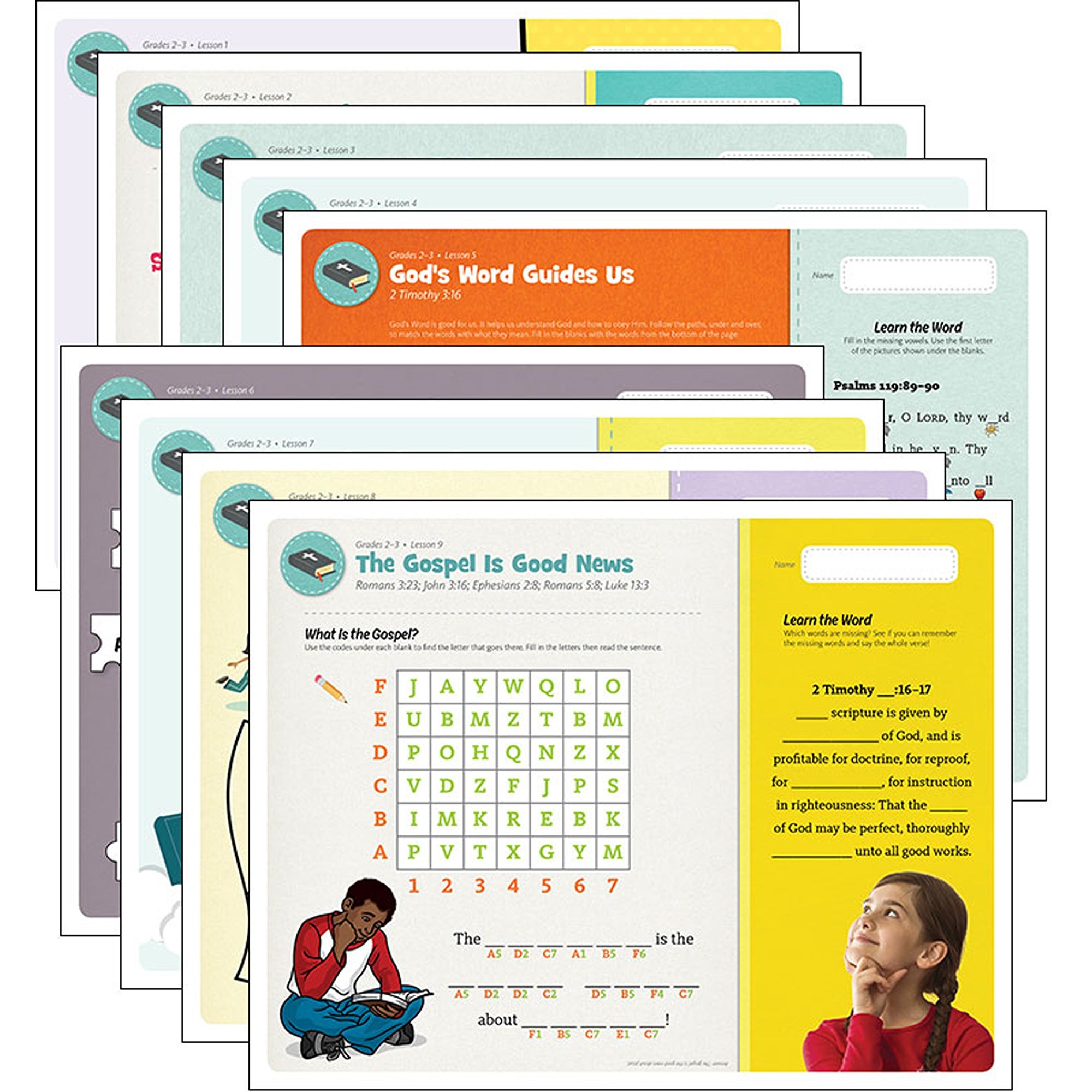 ABC: Grades 2-3 Take Home Sheets (KJV) | Answers In Genesis UK/Europe